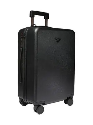 Prada Triangle-logo Suitcase - Black
