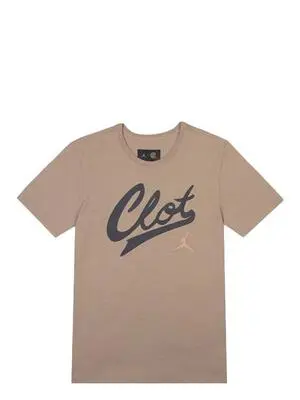 JORDAN Air X Clot Crossover Logo Printed T-shirt - Khaki