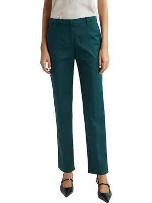 Emporio Armani Couture Straight Leg Pants - Solid Dark Green