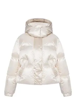 Moncler Briancon Technical Organza Down Jacket - Ivory
