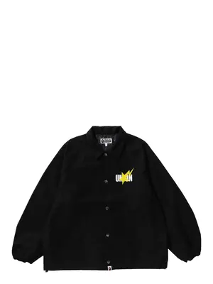 A BATHING APE Pigment Dyed Coach Jacket - Black