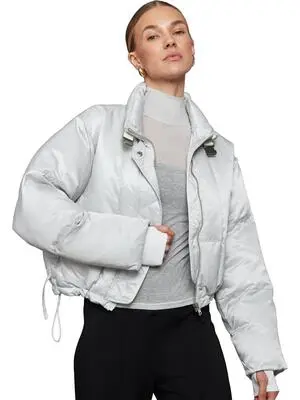 SHOREDITCH SKI CLUB Hallie Puffer Jacket - Ice Grey