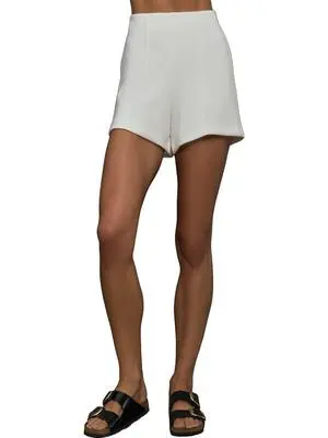 Carbon38 High Rise Scuba Short - White