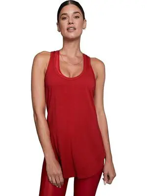 Carbon38 Long Racerback Tank Haute Red