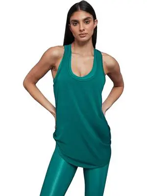 Carbon38 Long Racerback Tank Velvet Green