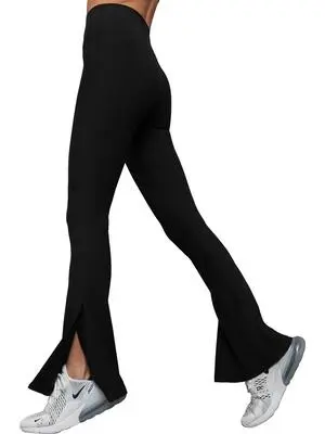 Carbon38 Split Bootcut Legging In Melt - Black