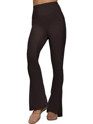 Carbon38 Split Bootcut Legging In Melt Chocolate Torte