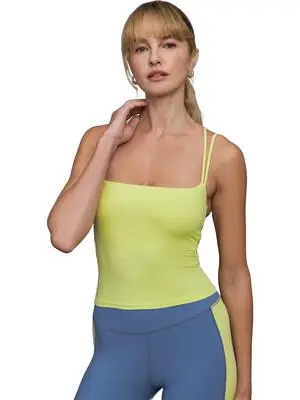 Carbon38 Strappy Tank Top With Integrated Shelf Bra Charlock