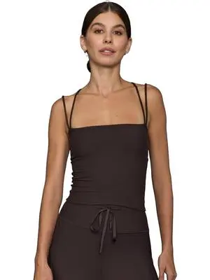 Carbon38 Strappy Tank Top - Chocolate Torte