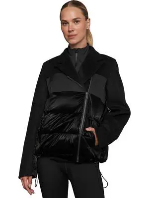 Carbon38 Blazer Puffer Jacket - Black