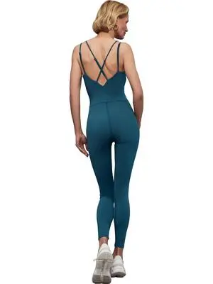 Carbon38 Strappy Jumpsuit - Deep Lagoon