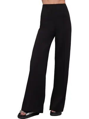 Carbon38 High-Waisted Scuba Pants Black