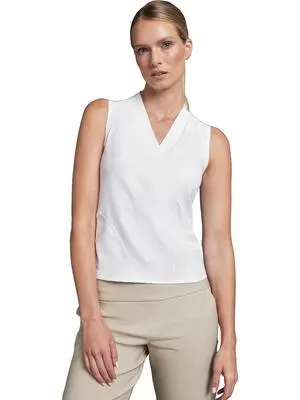 Carbon38 Wrap Neck Tank - White