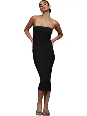 Carbon38 Carbon38 Strapless Dress Black