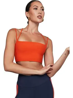 Carbon38 Strappy Bra In Melt - Orange