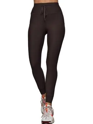Carbon38 High Rise Sport Pocket Legging In Melt - Chocolate Torte