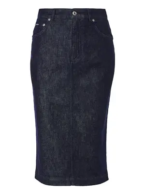 Dolce & Gabbana Denim Pencil Skirt - Blue