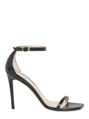 STUART WEITZMAN Leather Sandals - Black