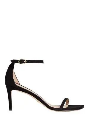 STUART WEITZMAN Suede Sandals - Black
