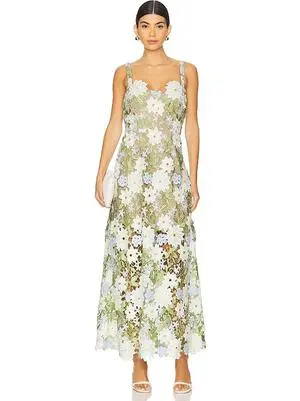 ELLIATT Floral Lace Midi Dress - Multi