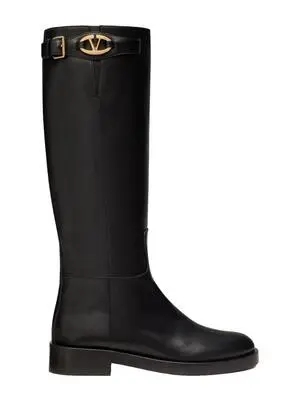 Valentino Garavani 30mm Vlogo The Bold Edition Boots - Black