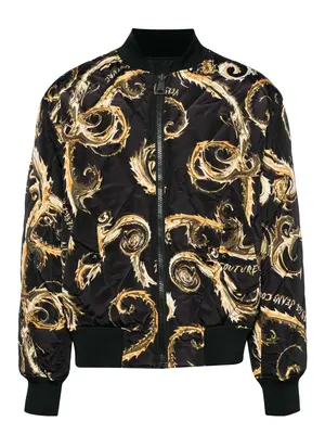 Versace Reversible Padded Bomber Jacket - Black