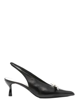 LANVIN 60mm Leather Pumps - Black