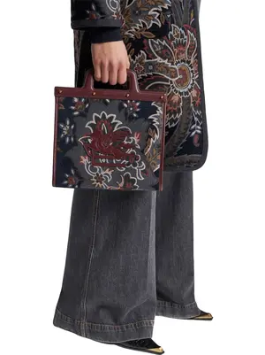 Etro Medium Jacquard Love Trotter Bag - Red