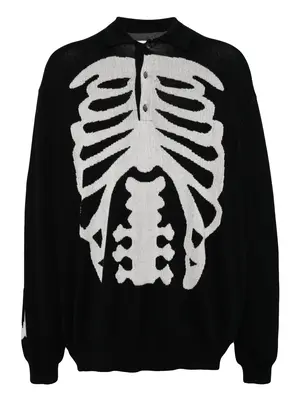 TAKAHIROMIYASHITA THESOLOIST. Skeleton-print Sweater - Black