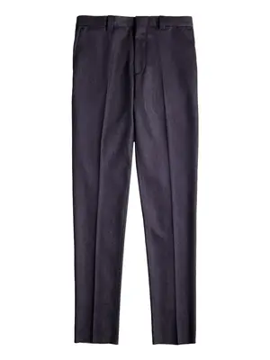 TOD'S Wool Denim Tailored Trousers - Blue