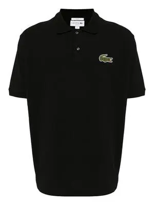 Lacoste Logo-appliqué Polo Shirt - Black