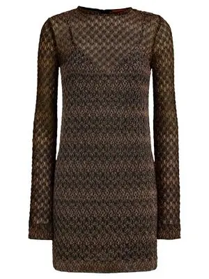 Missoni Lamé-effect Mini Dress - Black