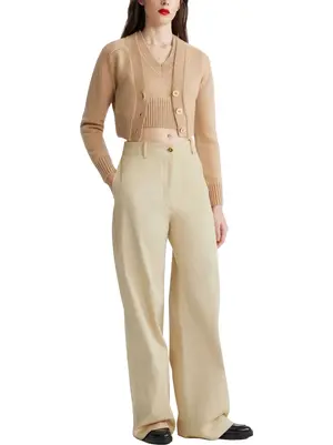 Patou Iconic Long Trousers - Neutrals