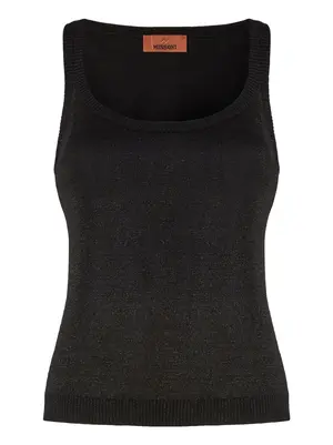 Missoni Metallic-threading Tank Top - Black