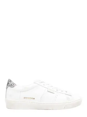 GOLDEN GOOSE Match Star Glitter Sneakers - White