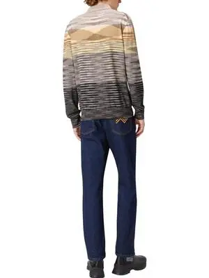 Missoni Slub Wool Polo Shirt - Multicolour