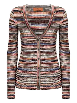 MISSONI Missoni Striped Knit Cardigan