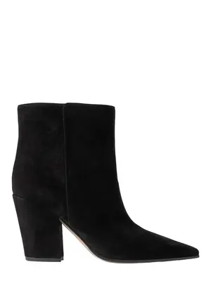 GIANVITO ROSSI Camoscio 90 Suede Ankle Boots - Black