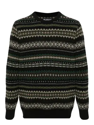 Barbour Fair Isle-knit Sweater - Black