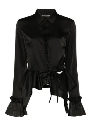 Ottolinger Ruffled Shirt - Black