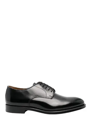 DOUCAL'S Leather Derby Shoes - Black
