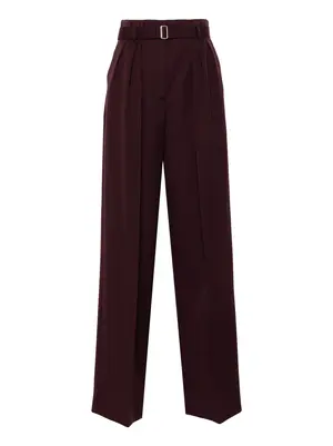 LANVIN Pleated Trousers - Red