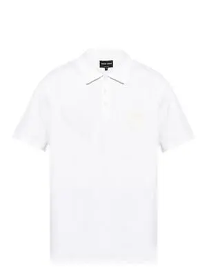 Giorgio Armani Logo-embroidered Polo Shirt - White
