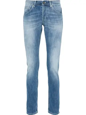 DONDUP Straight-leg Stonewashed Jeans - Blue