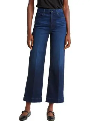 Paige Anessa Wide Leg Jeans - Starboard