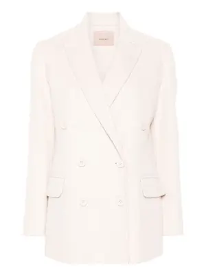 TWINSET Double-breasted Blazer - Pink