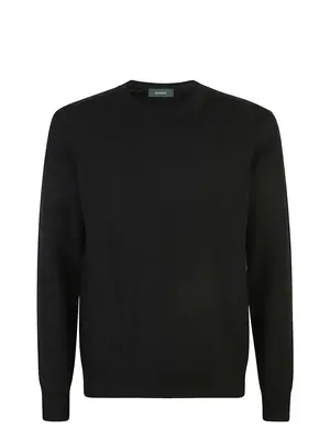 ZANONE Crew Neck Sweatshirt - Black