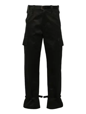 Sacai Belted Cargo Trousers - Black