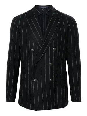 Tagliatore Pinstripe Blazer - Blue