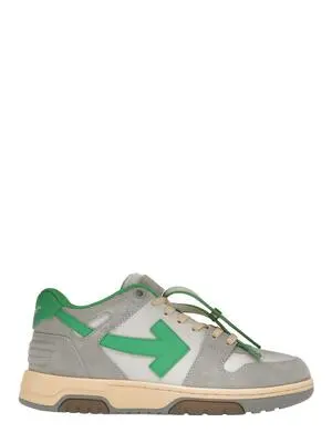 Off-White Off-White OOO Low Top Sneakers Light Grey/green/white